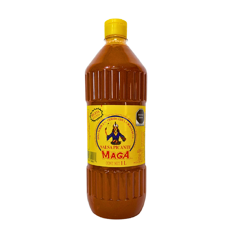 Salsa Picante Etiqueta Amarilla 1lt | Salsa Maga | Dulcerías Vázquez ...