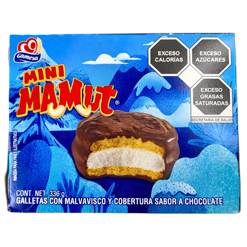 Mini Mamut Chocolate 28pz | Gamesa | Dulcerías y Abarroteras Vázquez