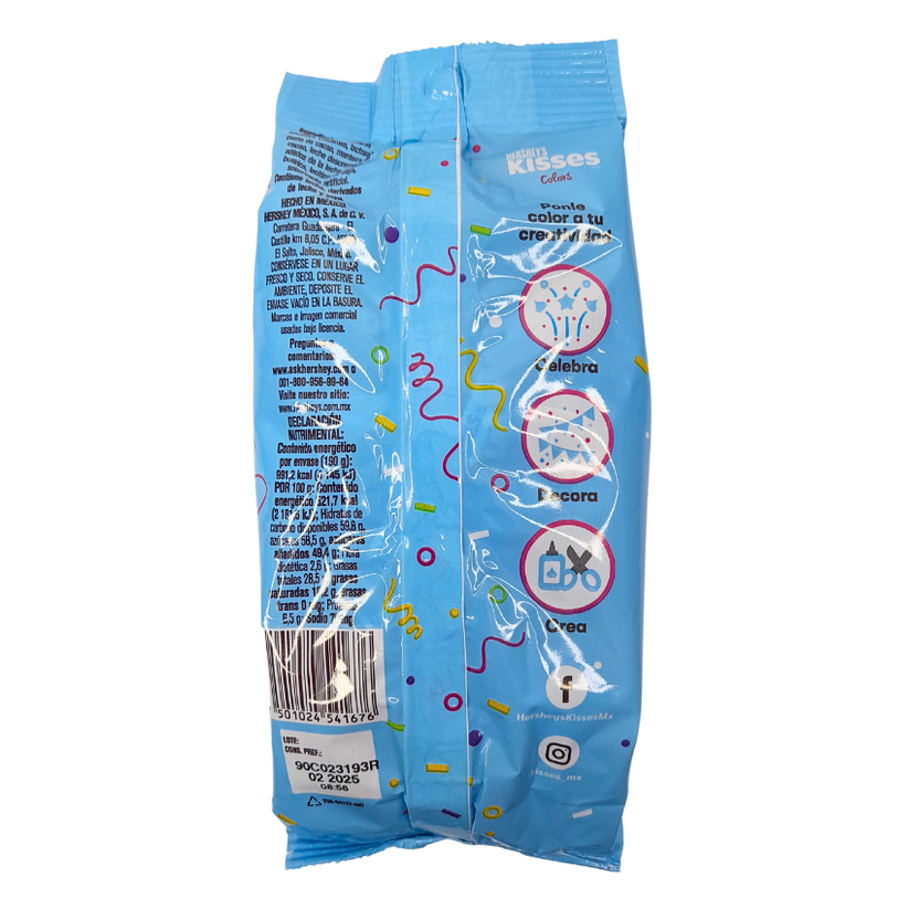 Kisses Colors Blue 190gr | Hershey's | Dulcerías y Abarroteras Vázquez