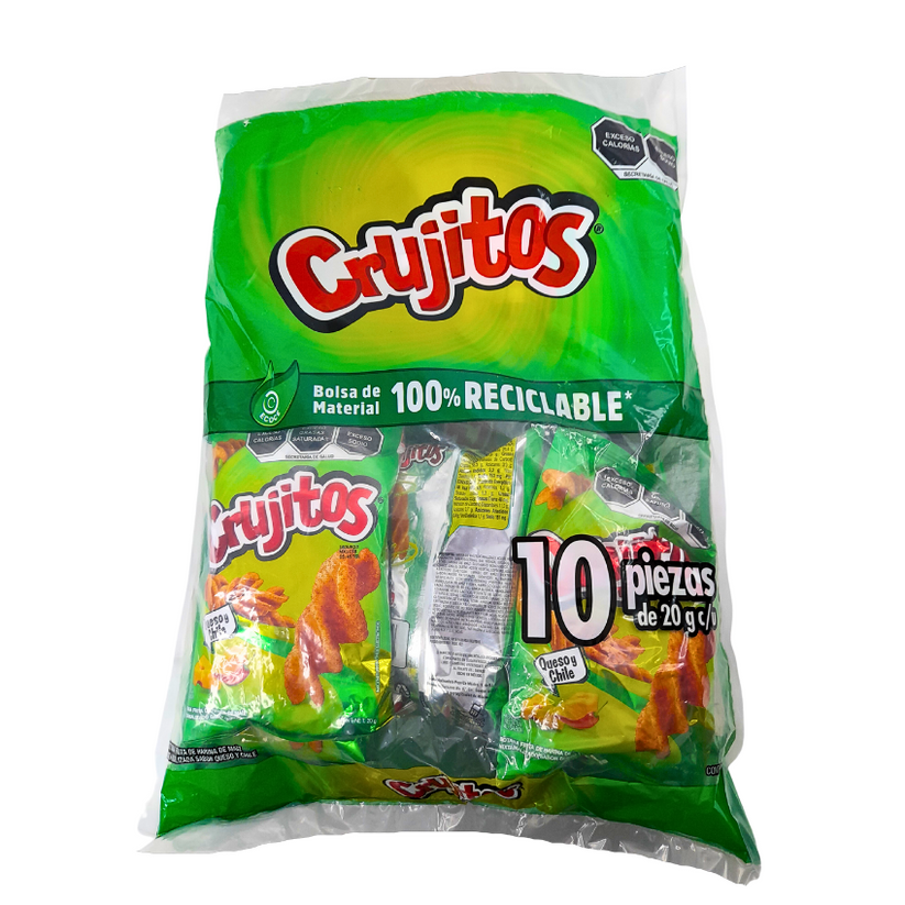 Crujitos Queso 10's Pack | Sabritas | Dulcerías y Abarroteras Vázquez