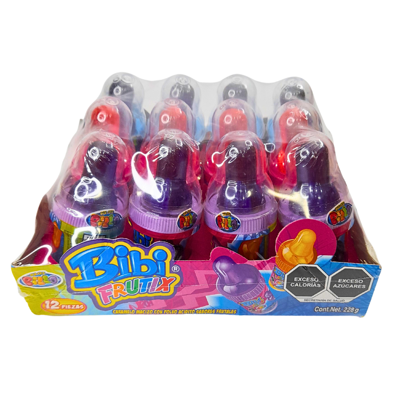 Mini Bibi Frutix 12 Piezas | Pillo | Dulcerías y Abarroteras Vázquez