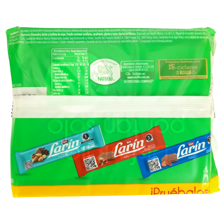 Chocolate Larín Almendra | Nestlé | Dulcerías y Abarroteras Vázquez