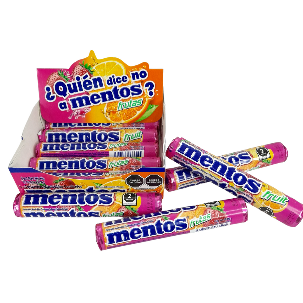 Mentos Frutales 12pz | Chupa Chups | Dulcerías y Abarroteras Vázquez
