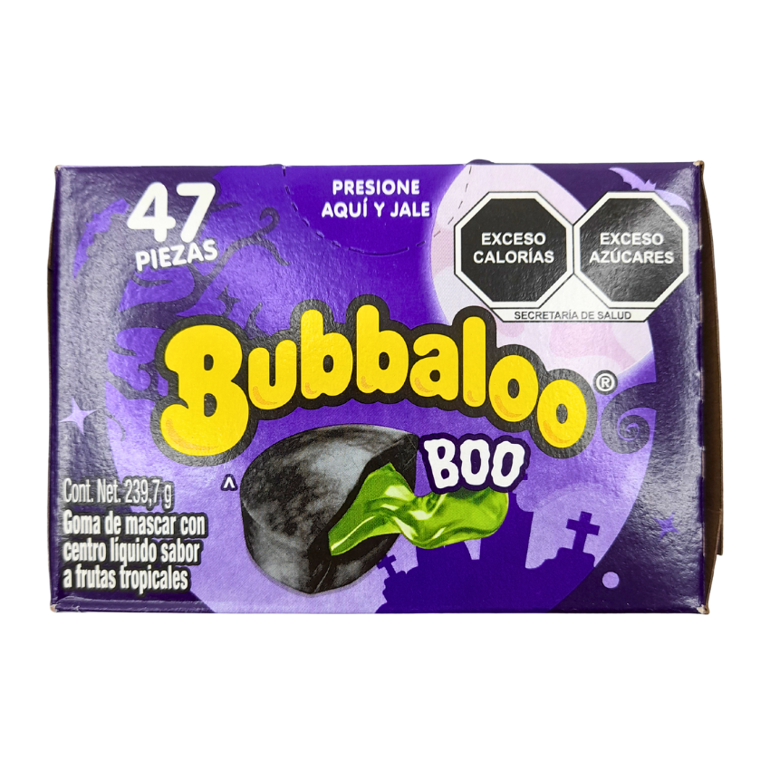 Chicle Bubbaloo Boo 47pz | Adams | Dulcerías y Abarroteras Vázquez