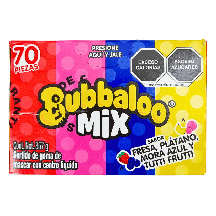 Chicle Bubbaloo Mix Sweet 70pz | Adams | Dulcerías Abarroteras Vázquez ...
