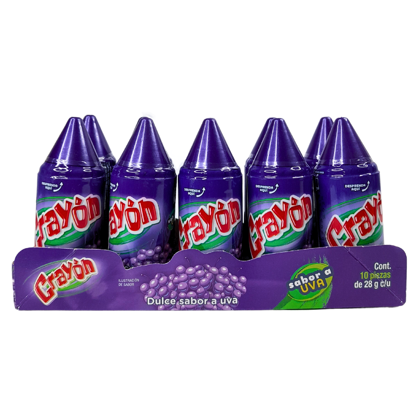Crayón Sabor Uva 10pz | Hershey's | Dulcerías y Abarroteras Vázquez