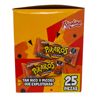 Pikaros Tamarindo 25pz | Ricolino | Dulcerías y Abarroteras Vázquez