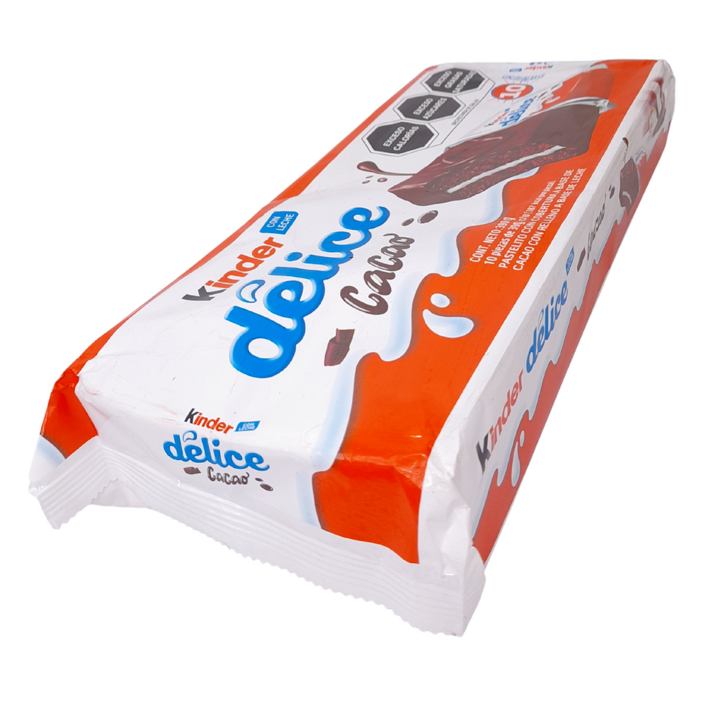 Kinder Delice Cacao 10pz | Ferrero | Dulcerías y Abarroteras Vázquez
