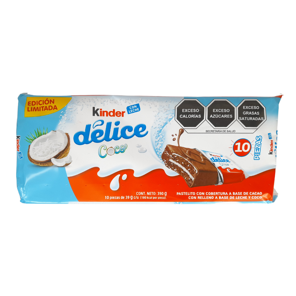 Pastelito Kinder Delice Coco | Ferrero | Dulcerías Abarroteras Vázquez ...