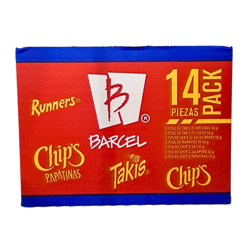 Paquete Surtido Mix 14pz | Barcel | Dulcerías y Abarroteras Vázquez