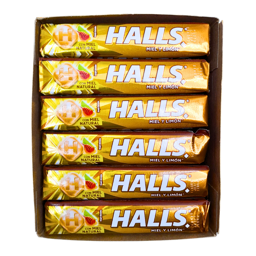 Pastilla Halls Miel 12pz | Adams | Dulcerías y Abarroteras Vázquez