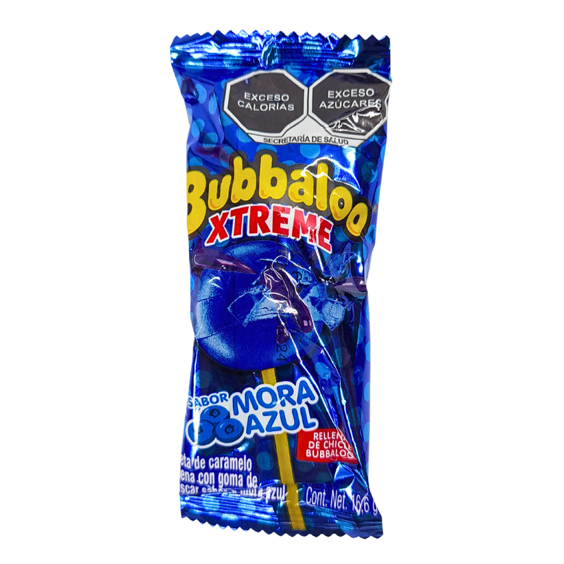 Paleta Bubba Xtreme Mora 70p | Adams | Dulcerías y Abarroteras Vázquez