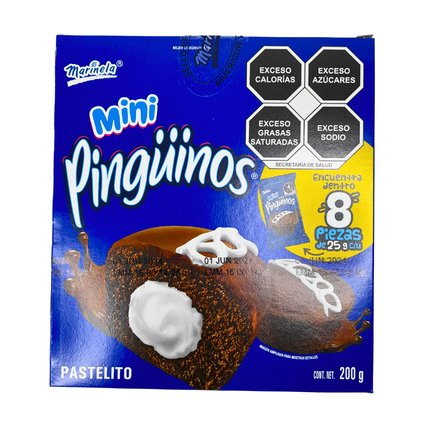 Pingüinos Mini 8 Piezas | Marinela | Dulcerías y Abarroteras Vázquez