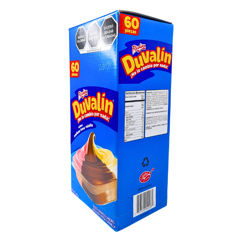 Duvalín Trisabor 60pz | Ricolino | Dulcerías y Abarroteras Vázquez