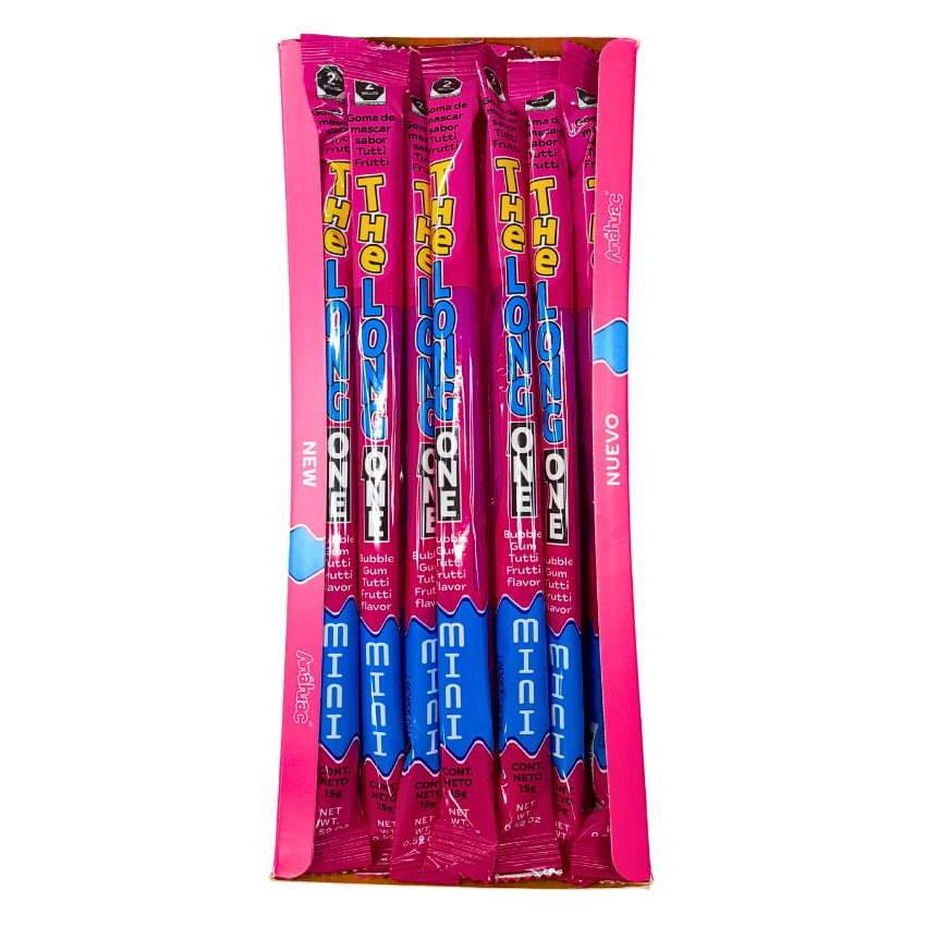 Chicle Long One Mini Frutas | Anáhuac | Dulcerías Abarroteras Vázquez ...