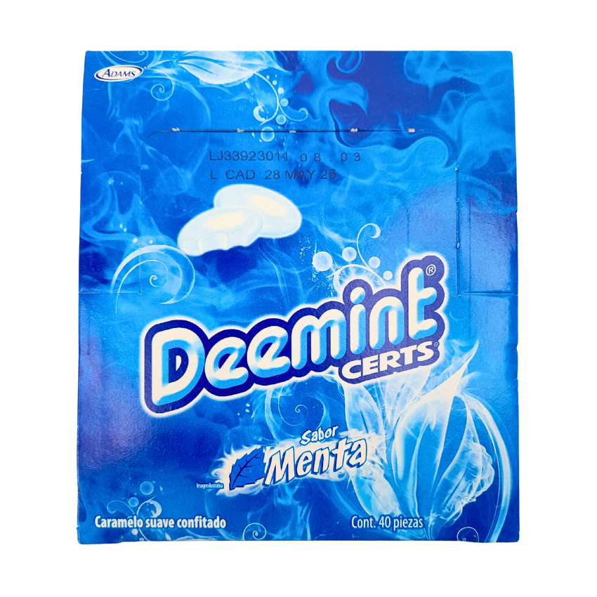 Demint Certs 2's Menta 40pz | Adams | Dulcerías y Abarroteras Vázquez