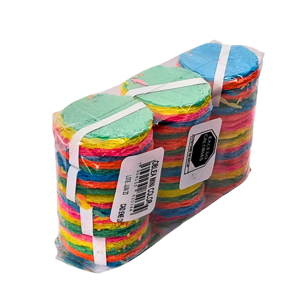 Obleas Mini Colores 12pz | Joaquin | Dulcerías y Abarroteras Vázquez