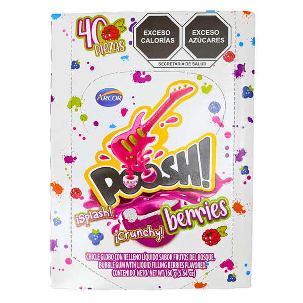 Chicle Poosh Berries 40pz | Arcor | Dulcerías y Abarroteras Vázquez