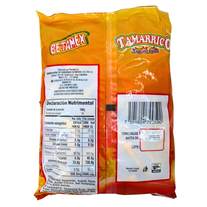 Tamarrico Sobre 50 Piezas | Betamex | Dulcerías y Abarroteras Vázquez