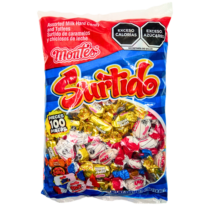 Caramelo Surtido Mix 100pz | Montes | Dulcerías y Abarroteras Vázquez