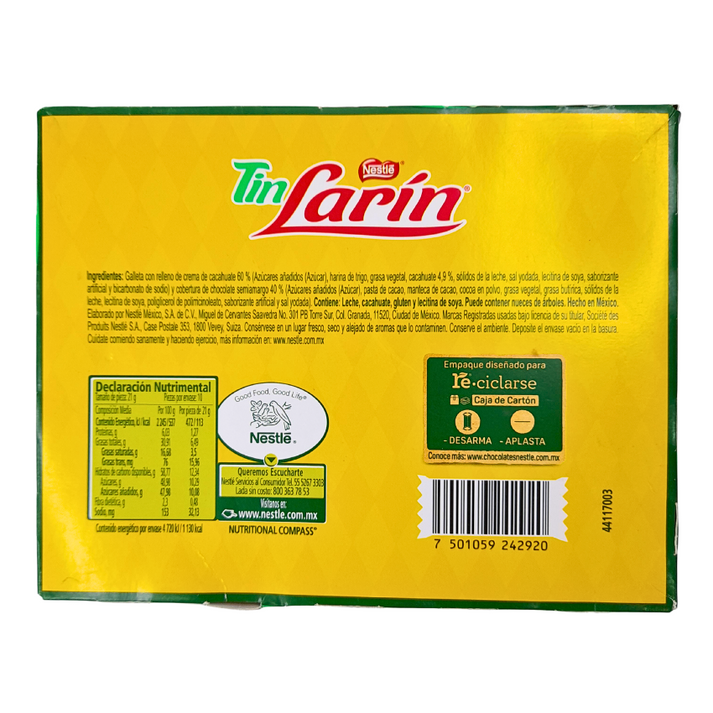 Tin Larín Original 10pz | Nestlé | Dulcerías y Abarroteras Vázquez
