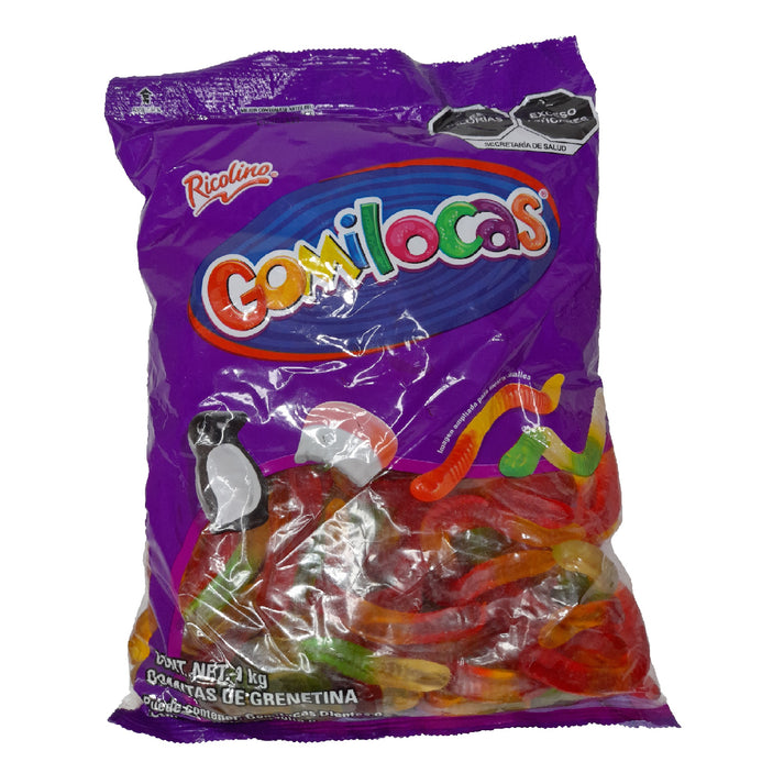 Gomilocas Gusanitos 1kg | Ricolino | Dulcerías y Abarroteras Vázquez