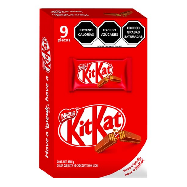 Chocolate Kit Kat 9pz | Nestlé | Dulcerías y Abarroteras Vázquez